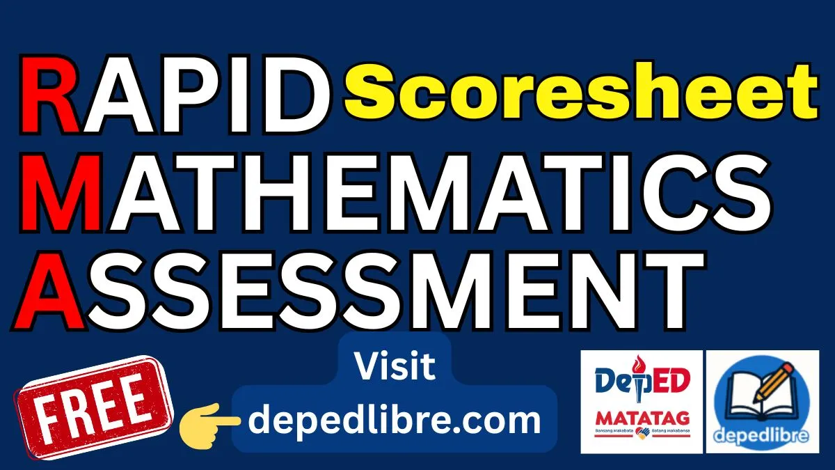 Rapid Mathematics Assessment Scoresheet - Download here FREE!